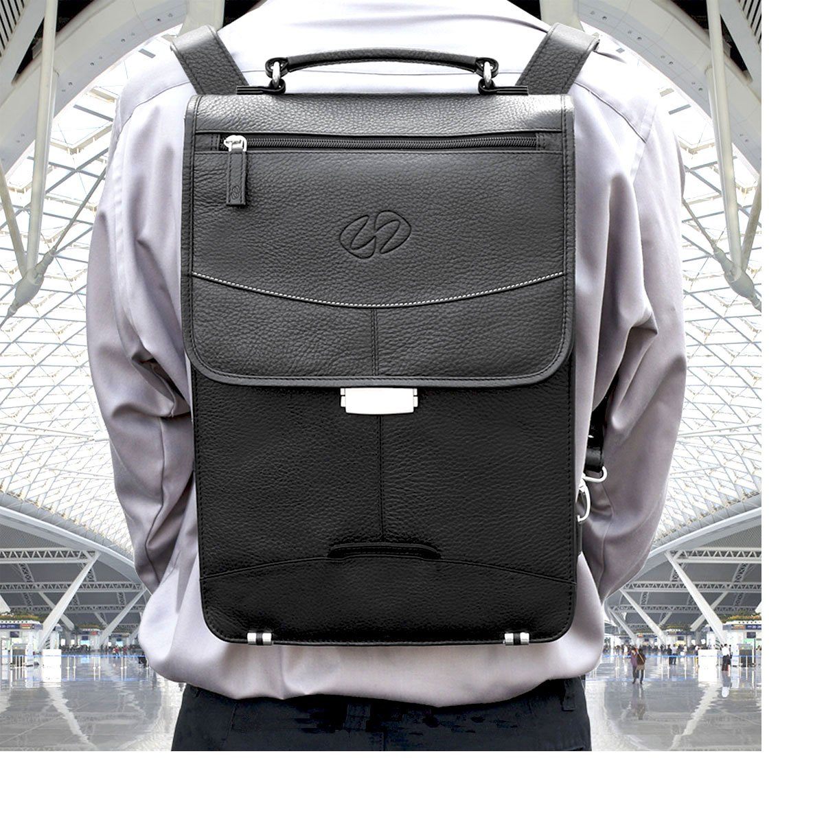 Smart 2024 Leather Convertible Briefcase Backpack by MacCase