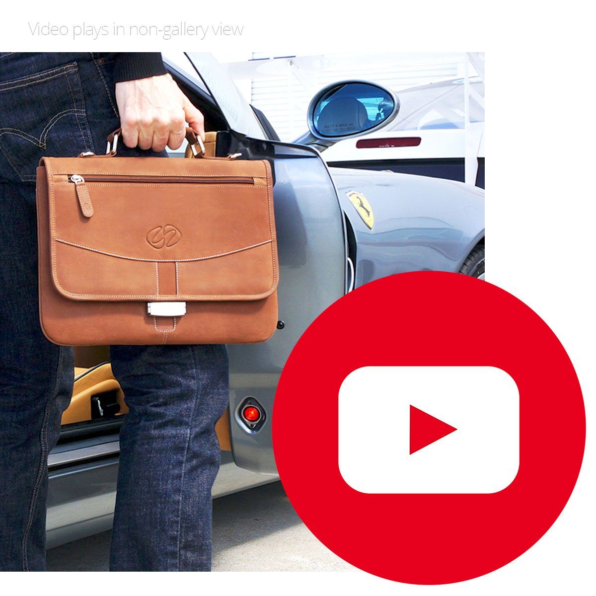 Premium Leather iPad Pro Briefcase by MacCase