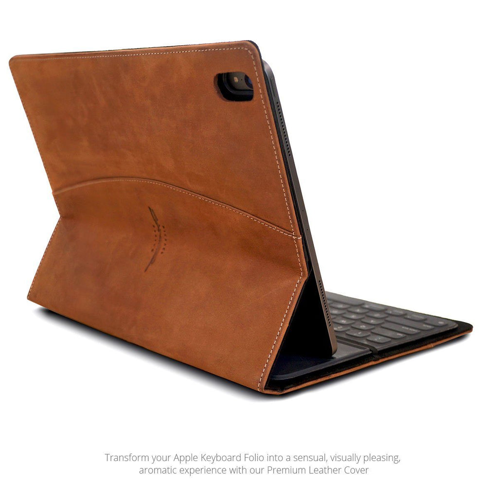Stunning Leather iPad Pro Keyboard Cover for 12.9 3rd Gen
